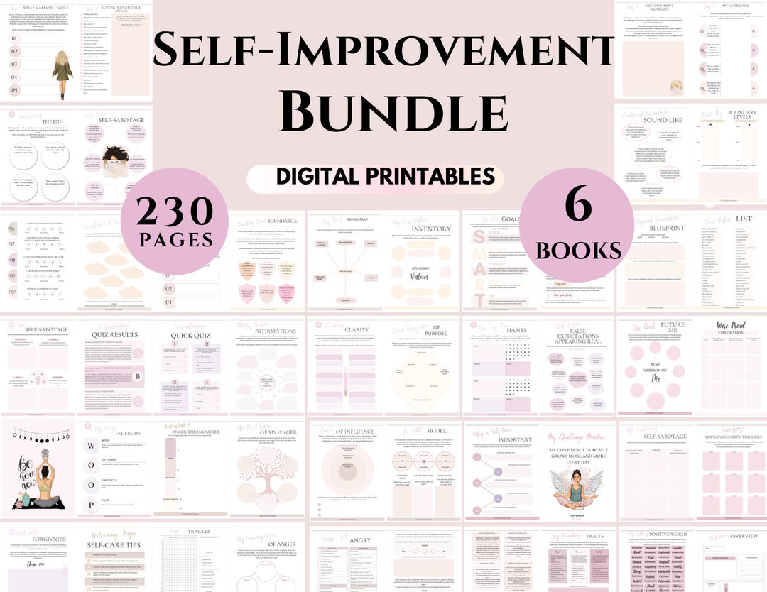 Self-improvement Therapy Worksheets Women Self-development Therapy ...
