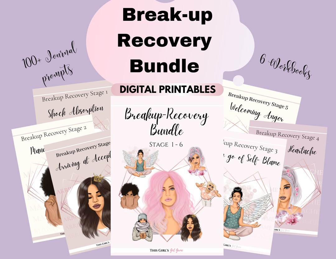 Healing Heartbreak Breakup Bundle Trauma Healing Breakup Coping Skills ...