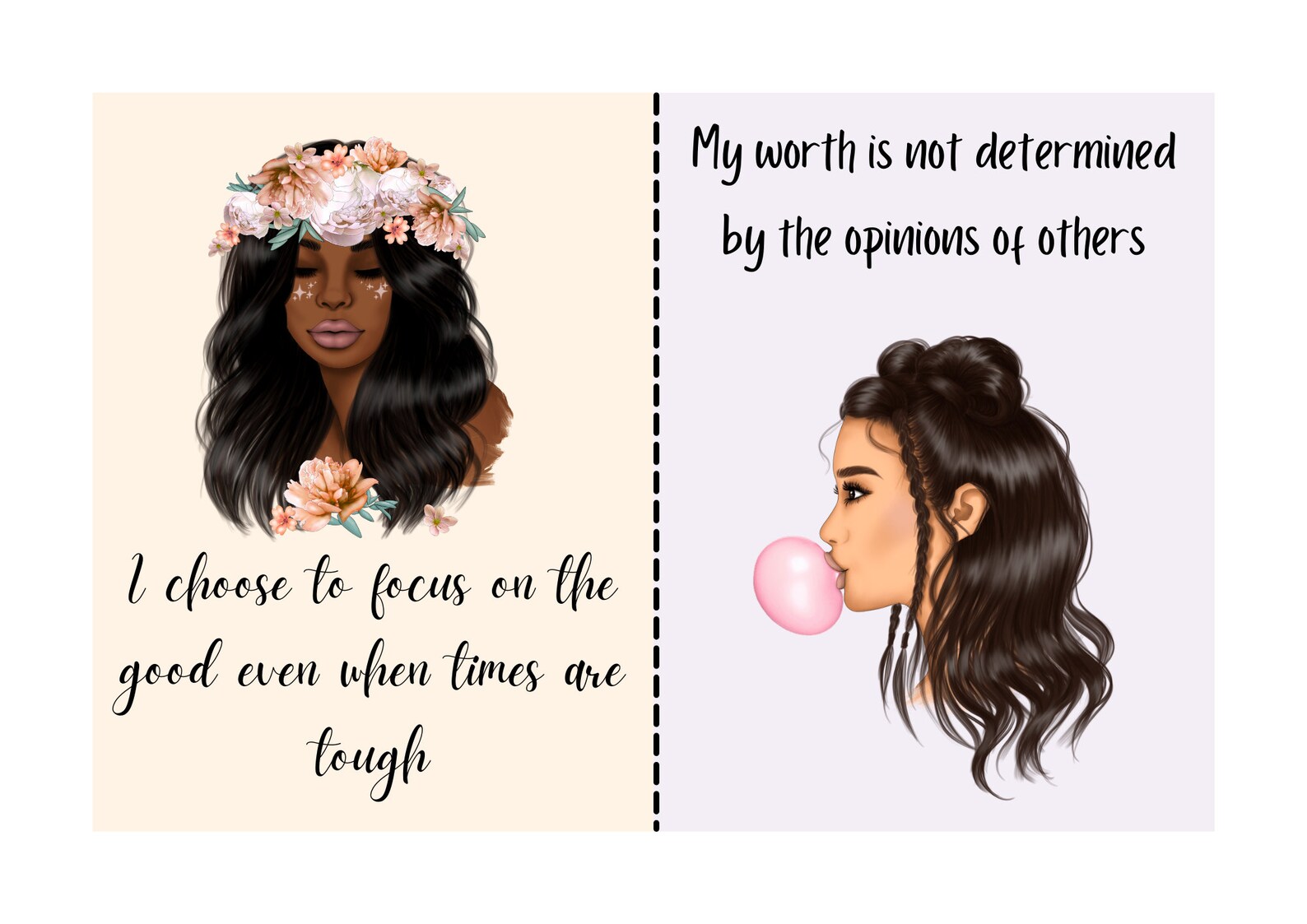 Mindfulness Flashcards Mental Health Affirmation Cards Mood Boosting ...