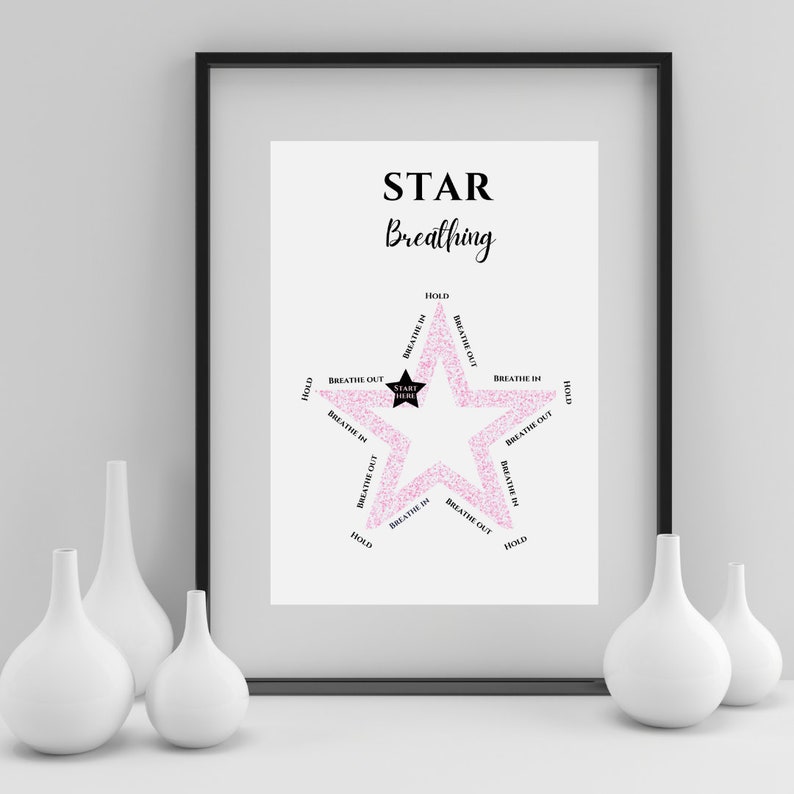 Star Breathing Poster S.T.A.R. Breathing Tool Coping Skills for Kids ...