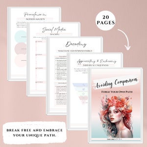 Female Empowerment Worksheet Bundle Printable Resources Therapy Tools ...