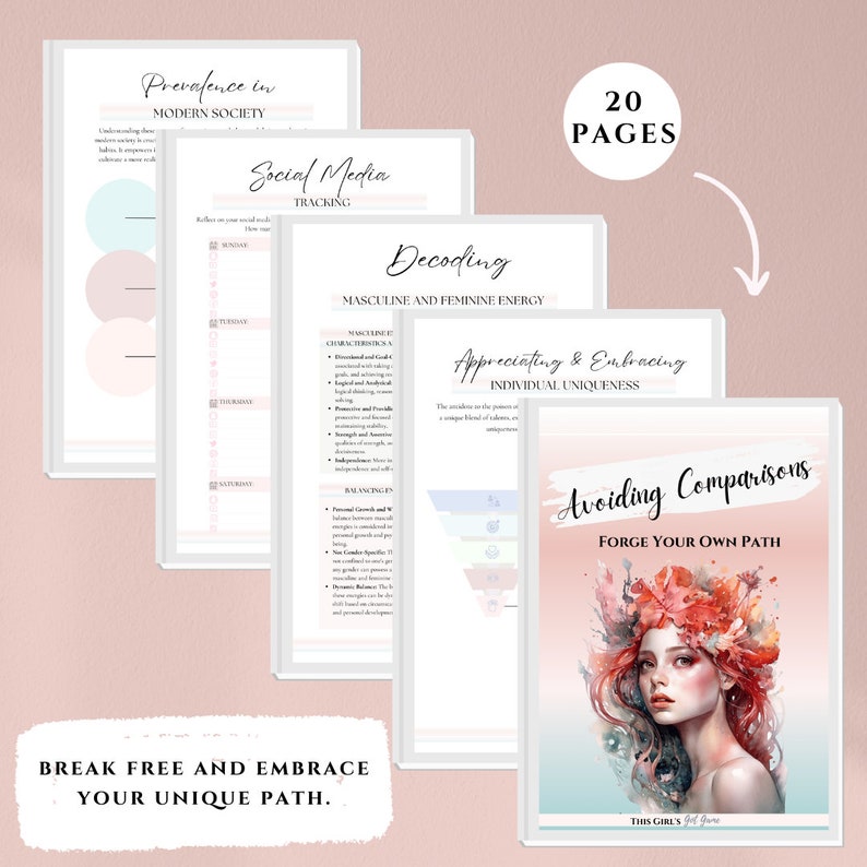 Female Empowerment Worksheet Bundle Printable Resources Therapy Tools ...