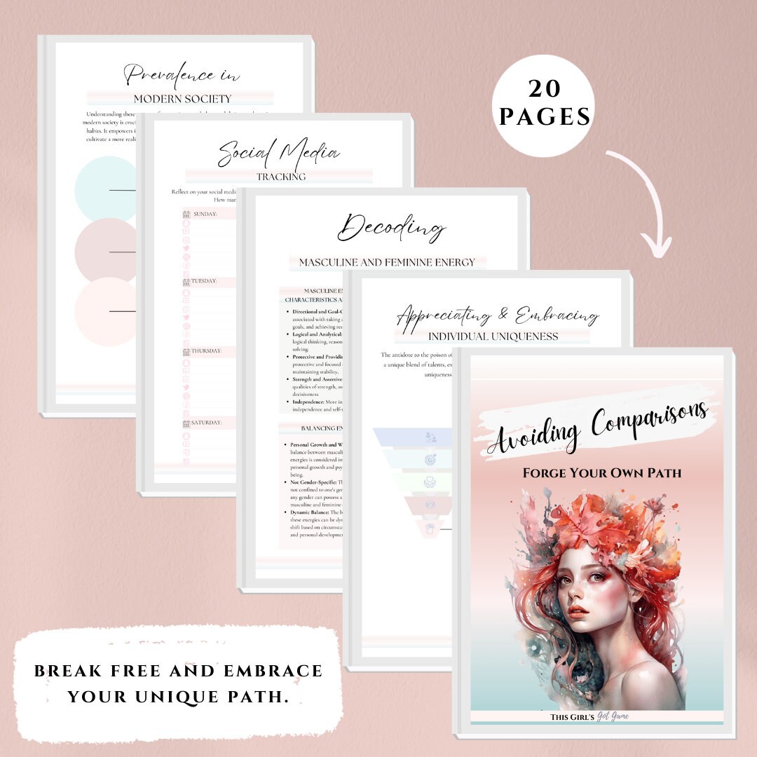 Female Empowerment Worksheet Bundle Printable Resources Therapy Tools ...