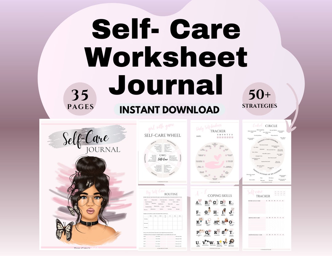 Self Care Planner Self-love Journal Circle of Control Coping Skills ...
