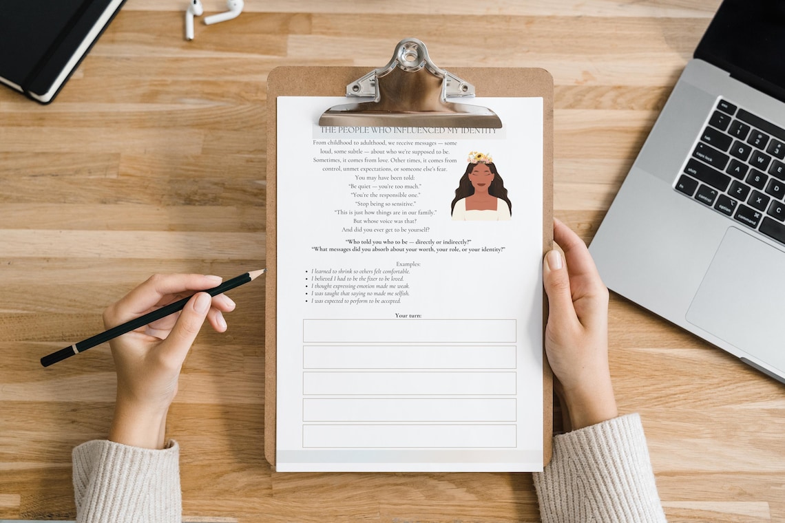 Identity Recovery Therapy Worksheets Trauma Healing Journal Inner Child ...