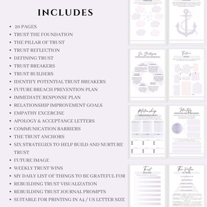 Trust Rebuilding Workbook Relationship Healing Guide Therapeutic ...