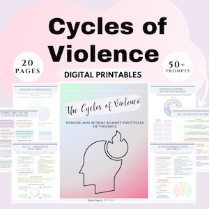 Cycle of Violence Printables Trauma PTSD Worksheets Abuse Recovery ...