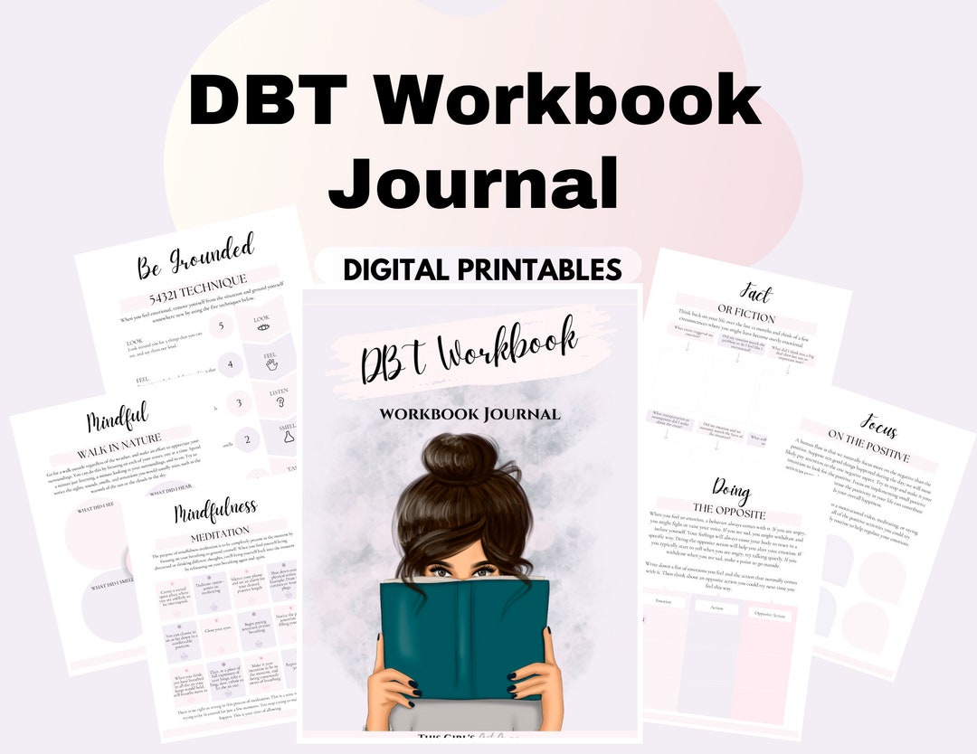 DBT Workbook Journal DBT Worksheets Emotional Regulation Therapy ...