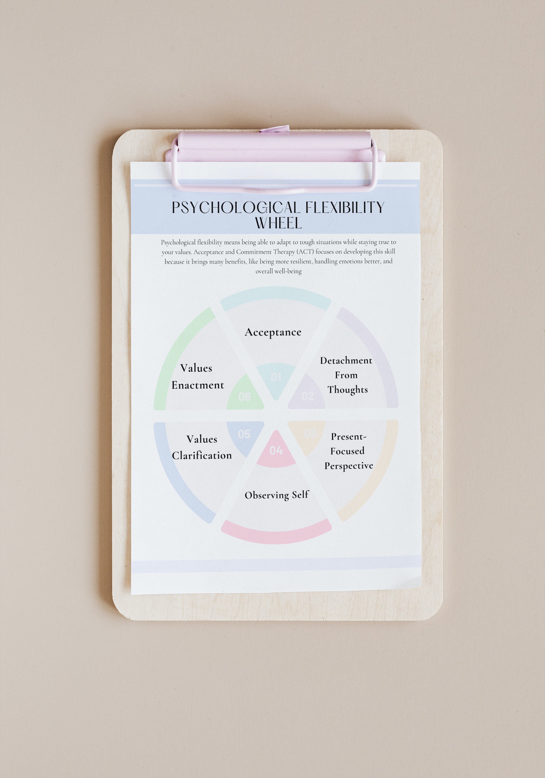 ACT Therapy Workbook Acceptance ACT Worksheets Resources Acceptance ...