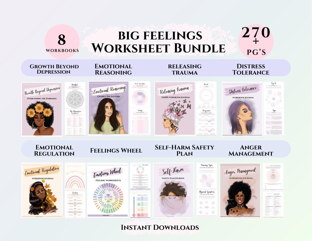 DBT Coping Skills Workbook Bundle Printable Dialectical Behavior ...