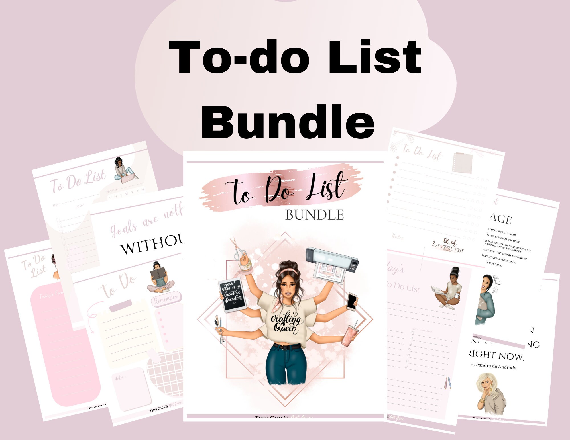 To Do List Pages Daily to Do List Printable to Do List Digital to Do ...