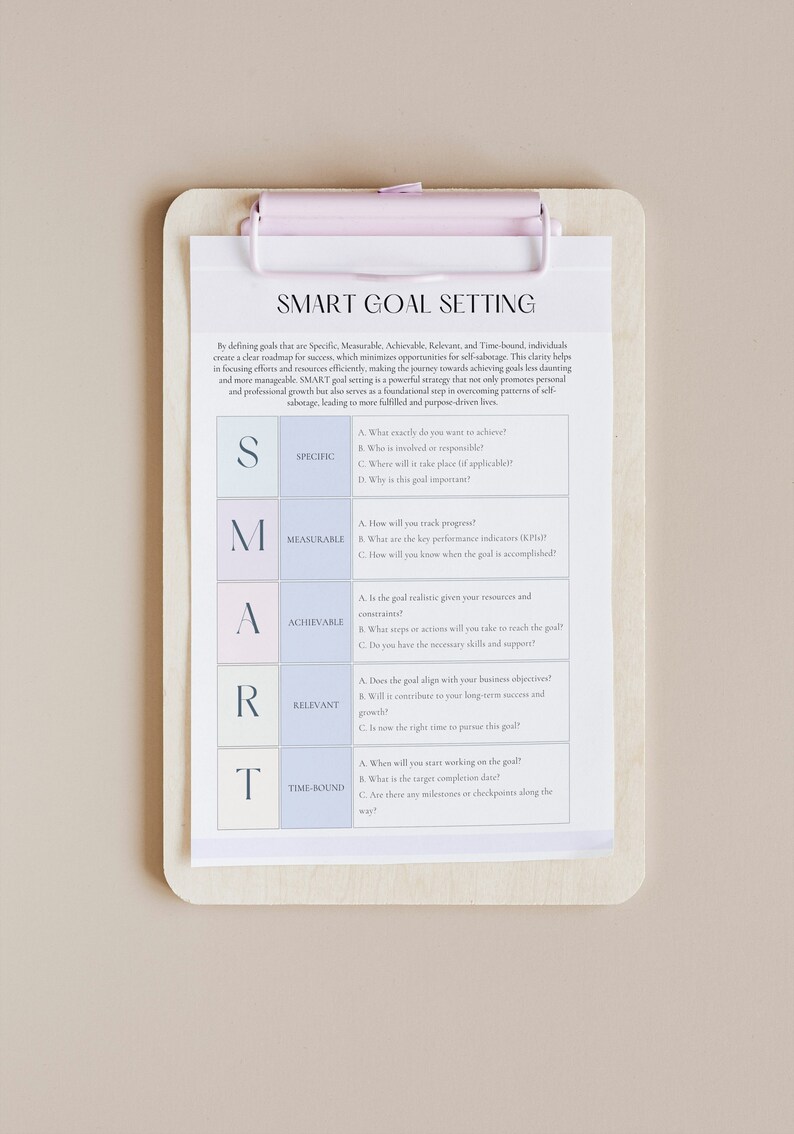 Self-sabotage Therapy Worksheets Acceptance and Commitment Therapy ...