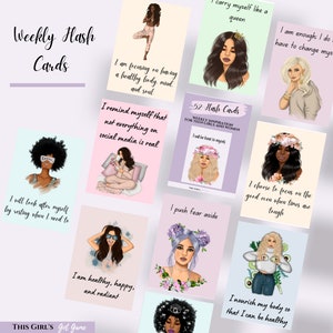 Mindfulness Flashcards Mental Health Affirmation Cards Mood Boosting ...