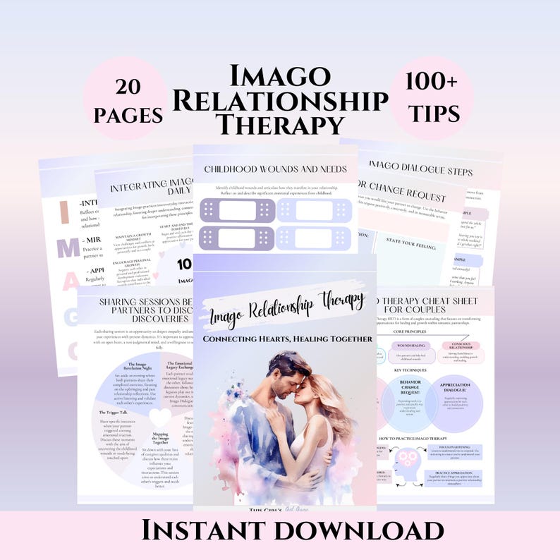 Imago Relationship Therapy Worksheets Conflict Resolution Printables ...