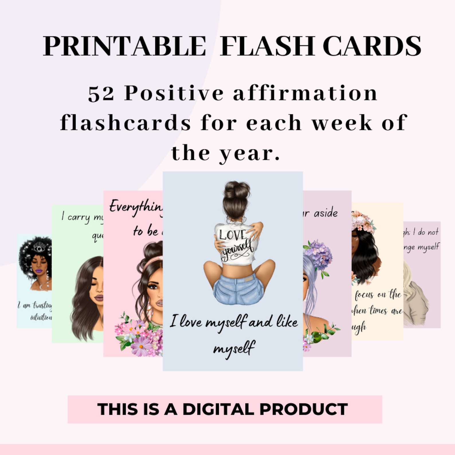 Mindfulness Flashcards Mental Health Affirmation Cards Mood Boosting ...