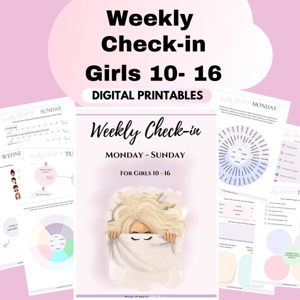 Mental Health Check in Worksheet - Etsy