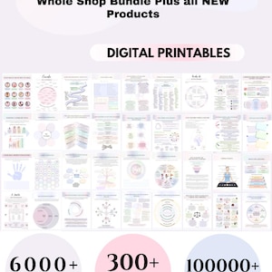 Whole Shop Bundle Mental Health Worksheets Therapy Resources Counselor ...