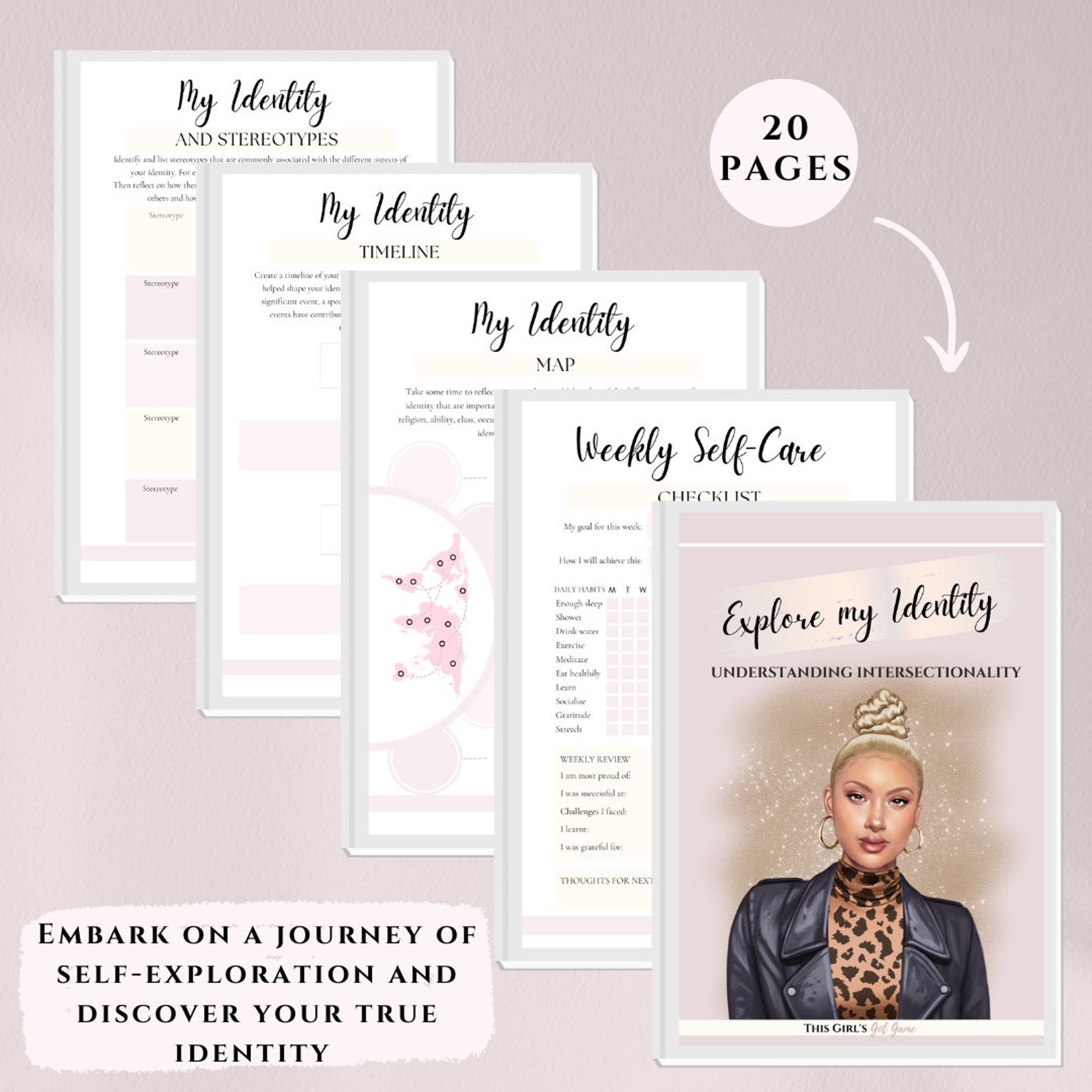 Confidence Therapy Bundle Self-worth Discovery Printables Dbt Cbt ...