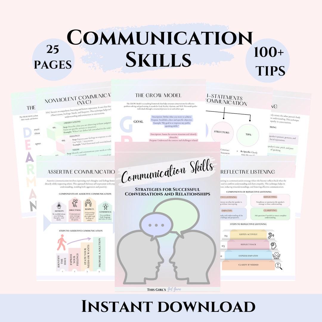 Communication Skills Worksheets Conflict Resolution Journal ...