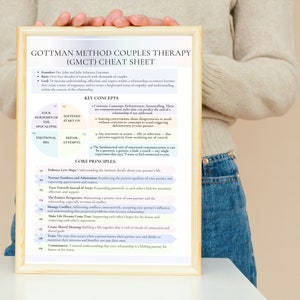 Couples Therapy Worksheets Gottman Method Psychology Marriage ...