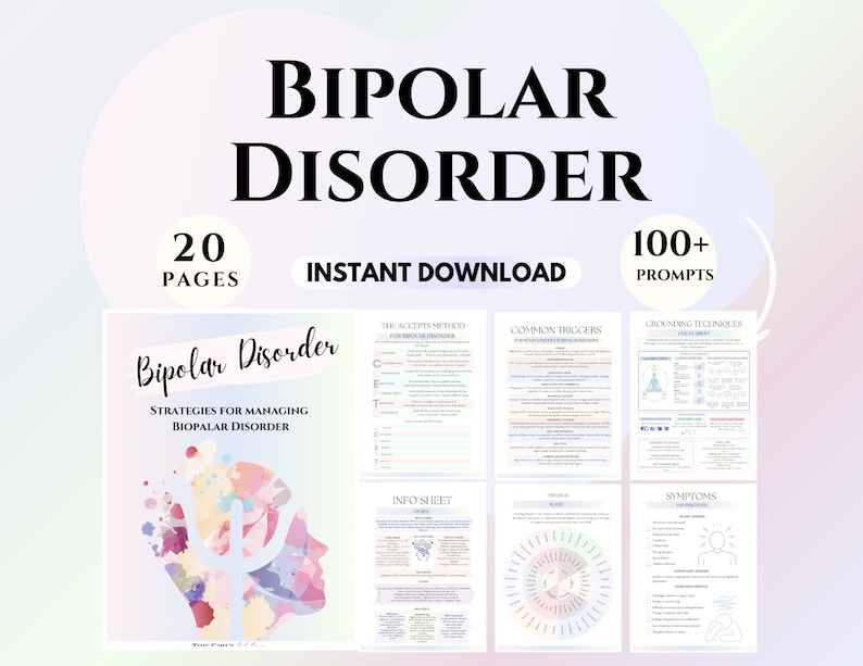 Bipolar Disorder Therapy Worksheets Bipolar Management Coping Skills ...