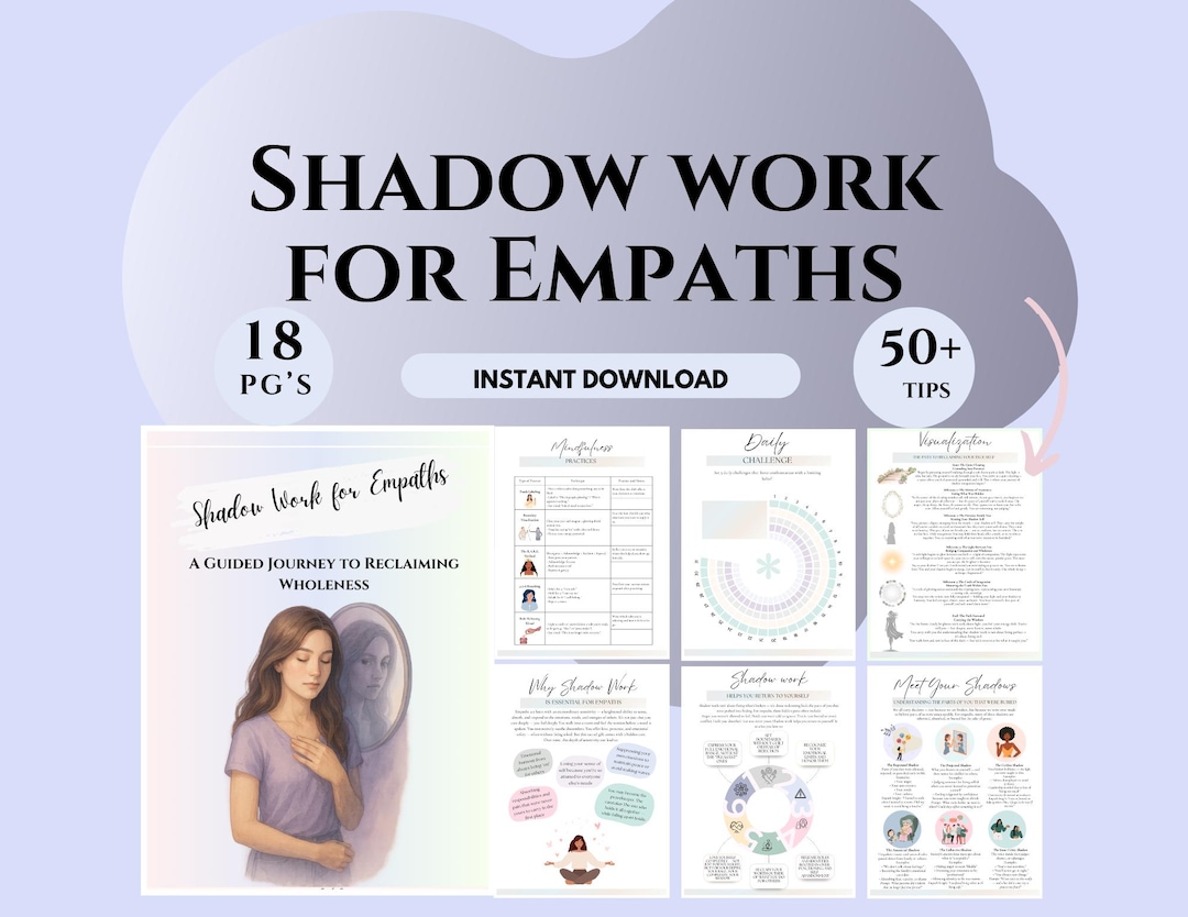 Shadow Work Worksheets Self-healing Workbook Inner Child Therapy ...