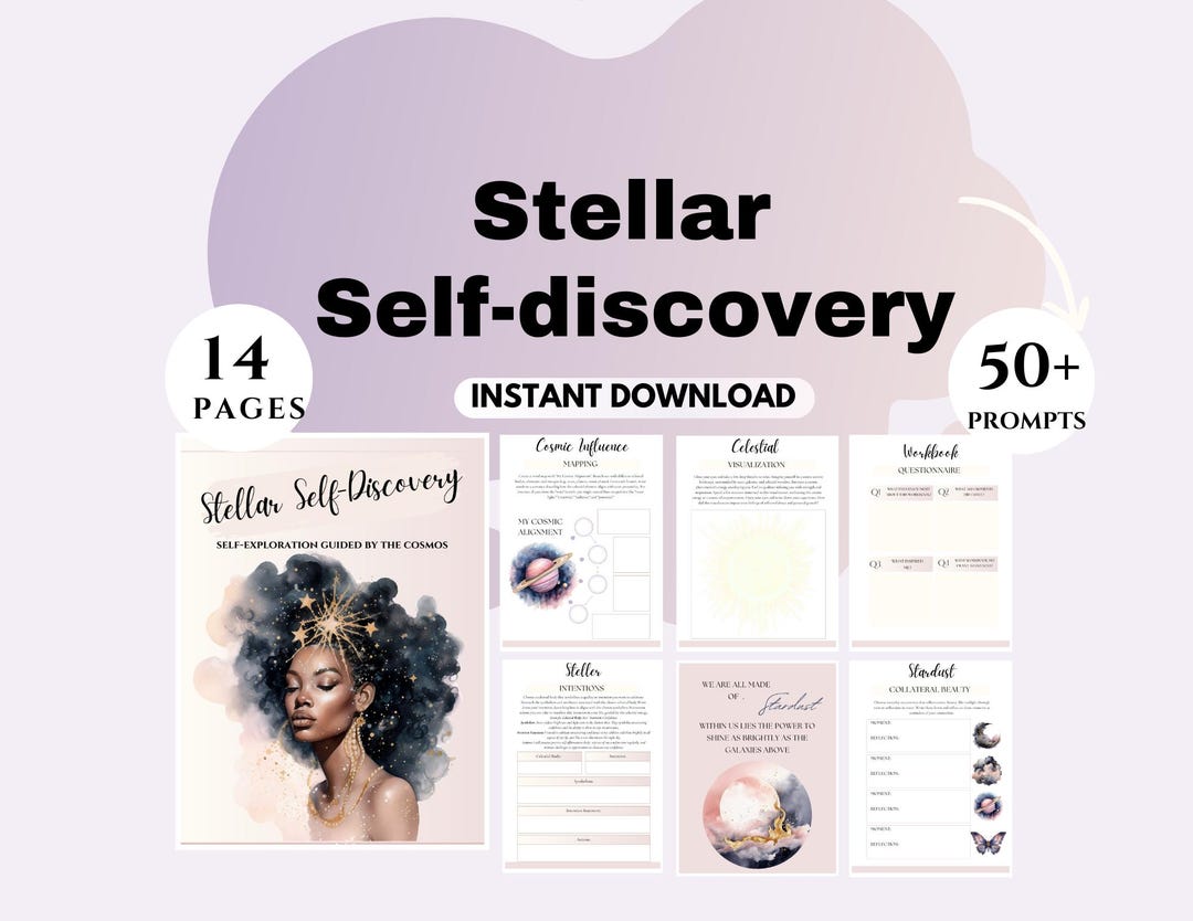 Self-discovery Worksheets Printable Therapy & Counseling Tools Self ...