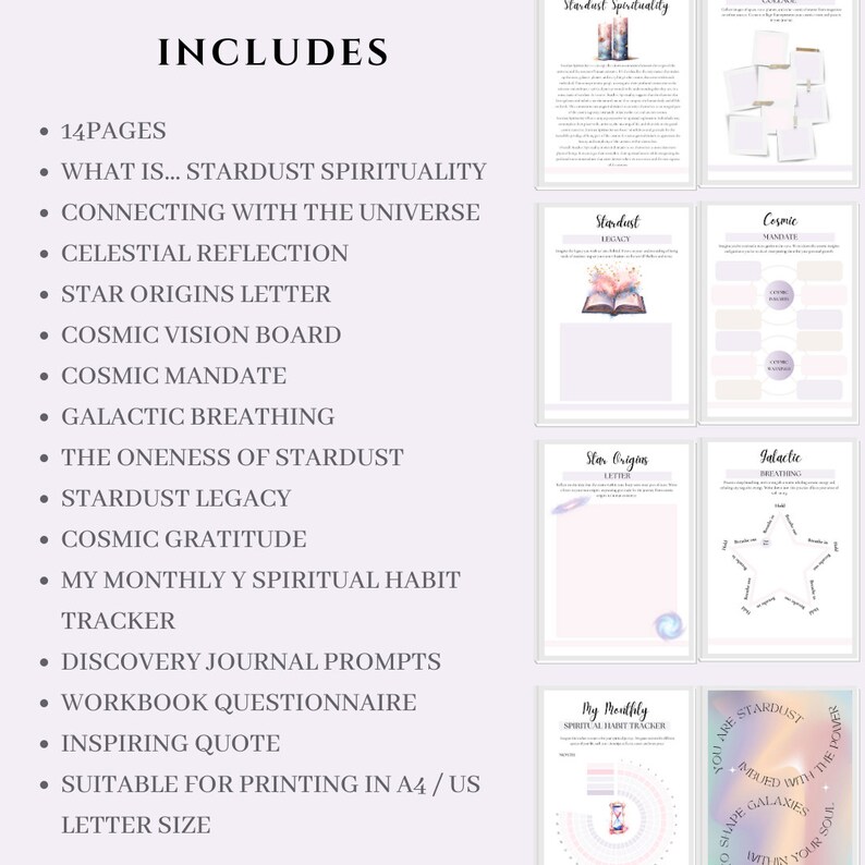 Self-discovery Worksheets Spirituality Guided Workbook Journal ...