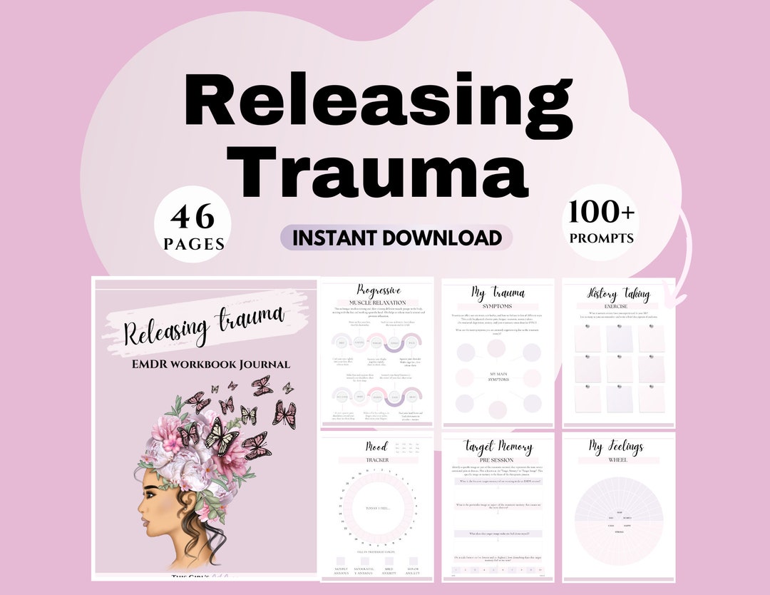 Healing Trauma Worksheets Ptsd Workbook Positive Self Talk Digital ...