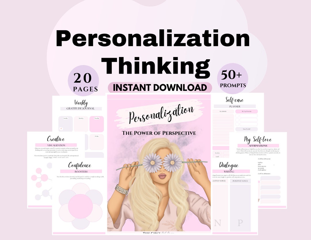 CBT Therapy Worksheets Cognitive Distortion Journal Personalization ...