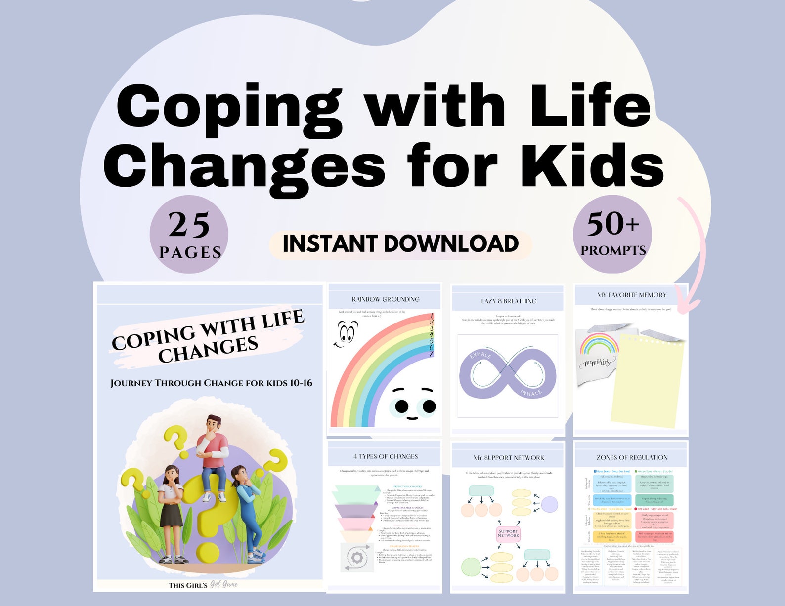 Coping Skills Worksheets for Kids Therapy Journal Family Therapy ...