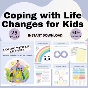 Coping Skills Worksheets for Kids Therapy Journal Family Therapy ...