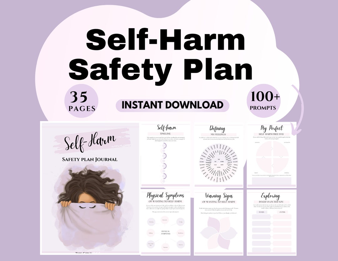 Self Harm Prevention Coping Skills Difficult Feelings Self Help Book ...