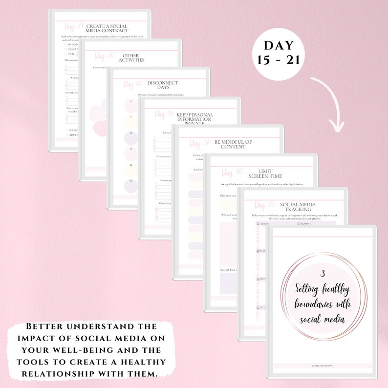 Teen Mental Health Workbook Anxiety Printable Worksheets Self-help ...