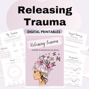 Healing Trauma Worksheets Ptsd Workbook Positive Self Talk Digital ...