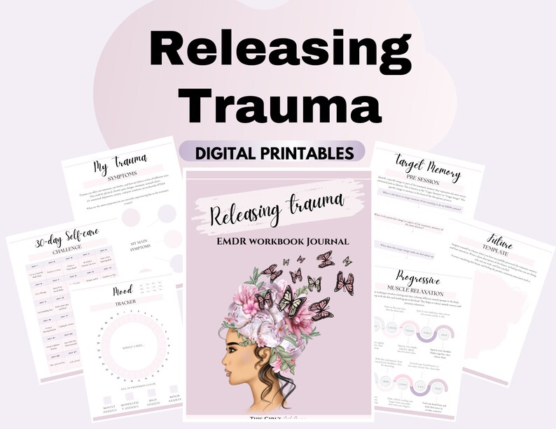 Healing Trauma Worksheets Ptsd Workbook Positive Self Talk - Etsy
