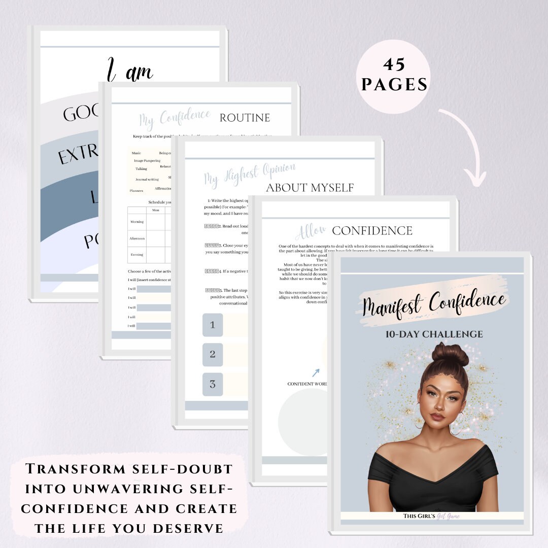 Self Esteem Bundle Confidence Worksheet Counseling Tools - Etsy