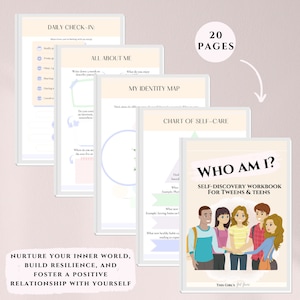 Teen Boy Bundle Coping Skills Teen Gift Digital Journals Kids Worksheet ...