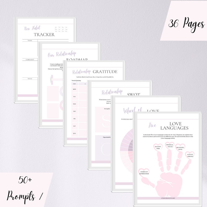 Couples Therapy Worksheets Relationship Communication Workbook Happy ...