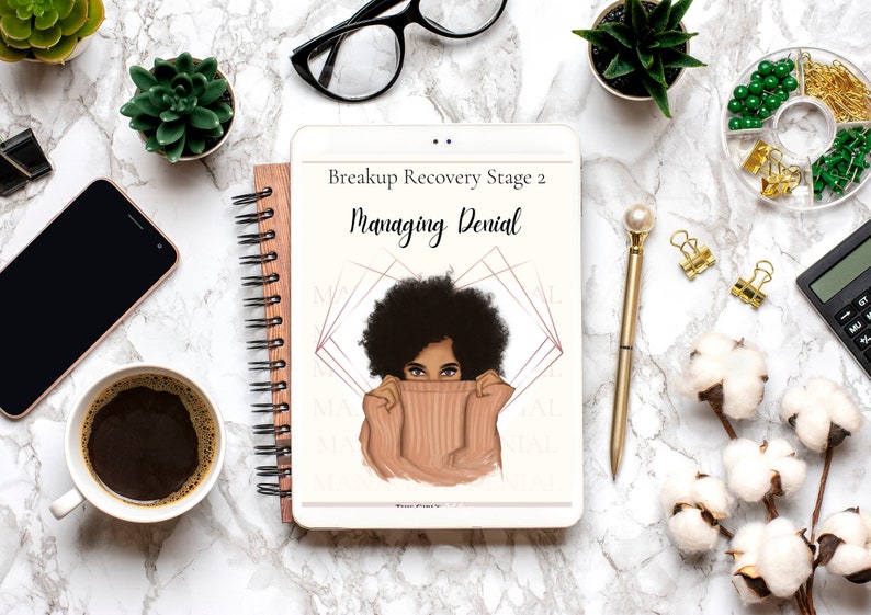 Managing Denial Digital Printable Journal Breakup Recovery Divorce ...