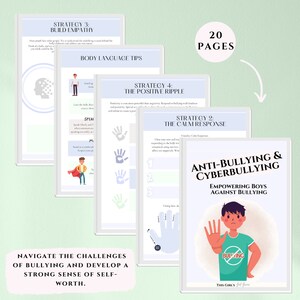 Teen Boy Bundle Coping Skills Teen Gift Digital Journals Kids Worksheet ...