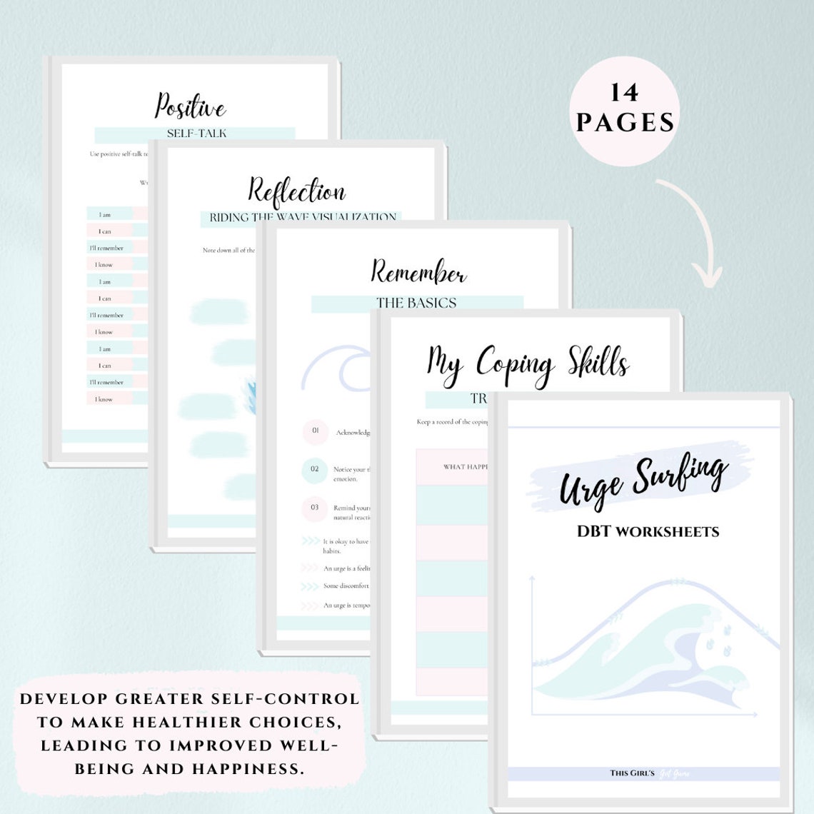 DBT Bundle Coping Skills Printable Handouts Dialectical - Etsy