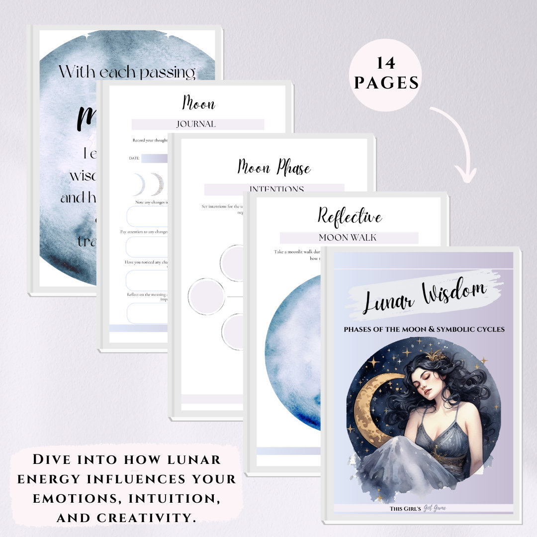 Cosmic Feminine Worksheet Bundle Celestial Self-discovery - Etsy