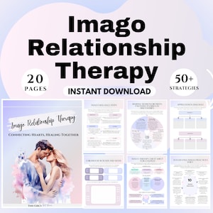 Imago Relationship Therapy Worksheets Conflict Resolution Printables ...