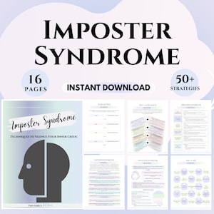 Imposter Syndrome Therapy Worksheets Acceptance and Commitment Journal ...
