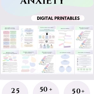 Social Anxiety Workbook CBT Therapy Worksheets SAD Behavioral Therapy ...