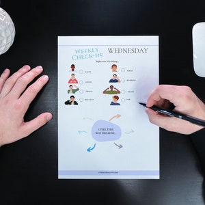 Weekly Check in for Teen Boys Printable Teen Mental Health Journal ...