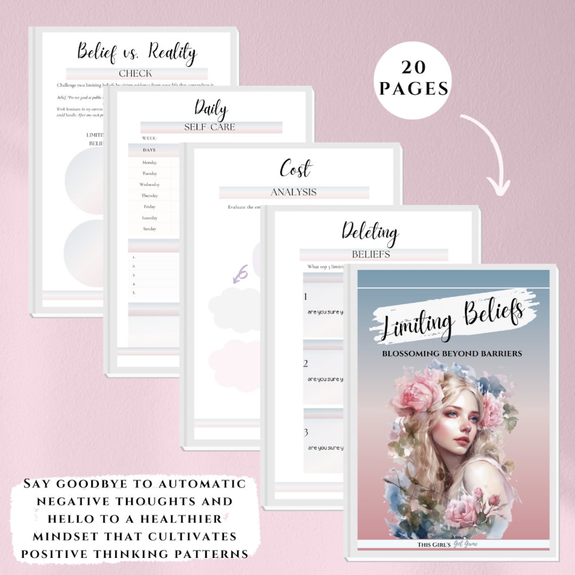 Female Empowerment Worksheet Bundle Printable Resources Therapy Tools ...