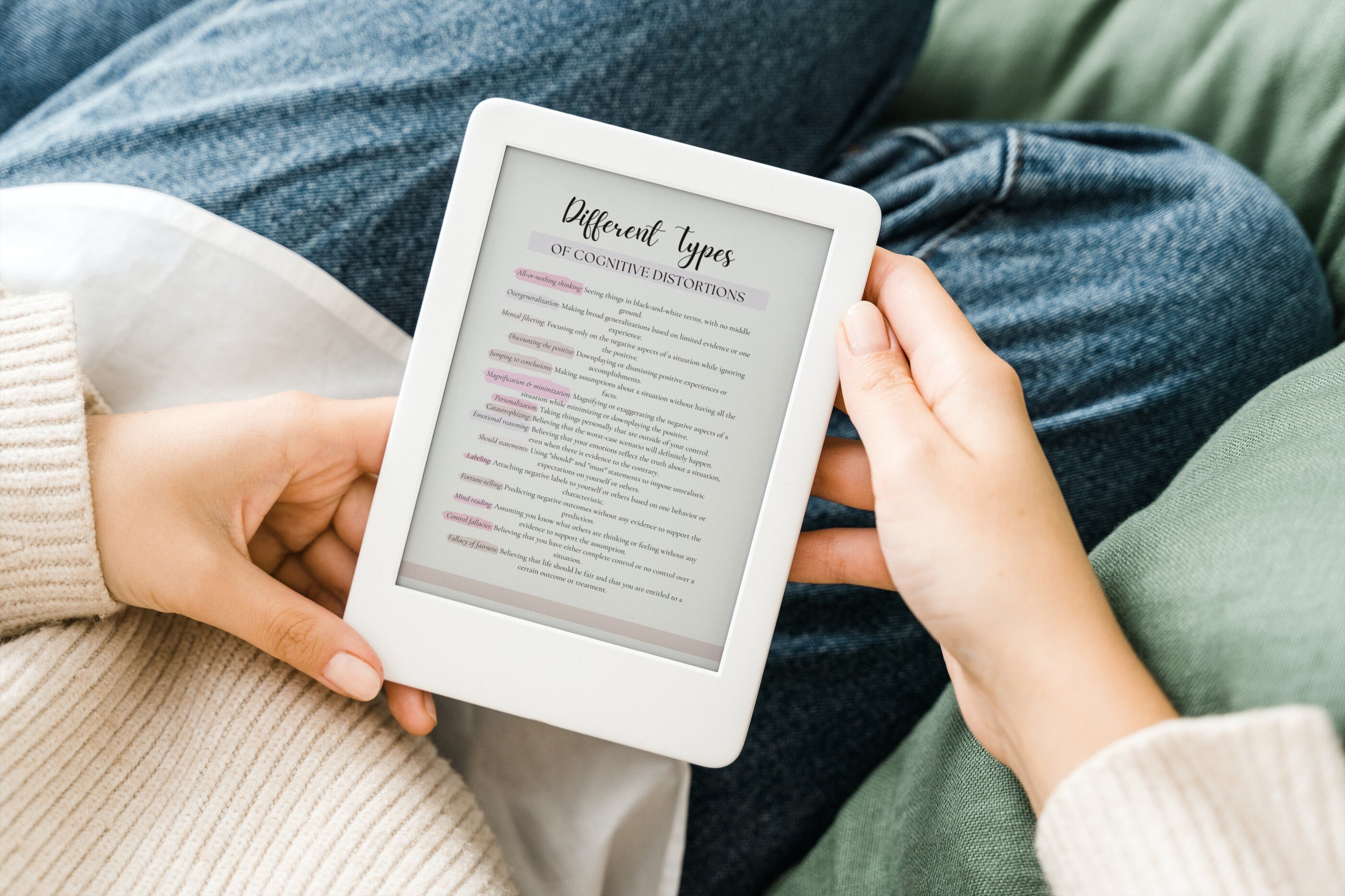 Cognitive Distortions Journal Self Esteem Worksheets Black and White ...