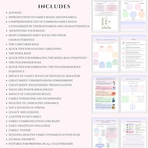 Family Dynamics Worksheets for Therapists Family Therapy Worksheets ...